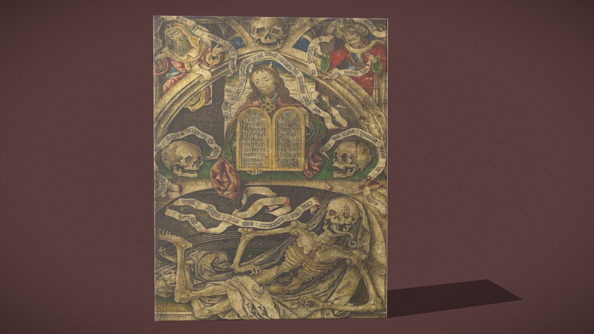 Medieval_Skulls_Painting - Buy Royalty Free 3D model by ...
