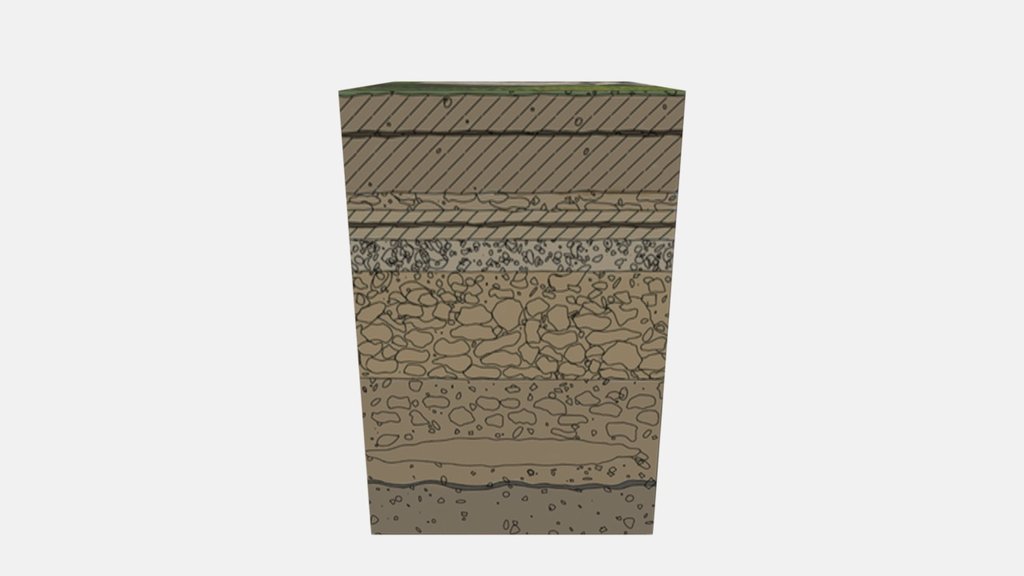 Archaeology - Example of Stratigraphy - 3D model by Dan Birchinall ...