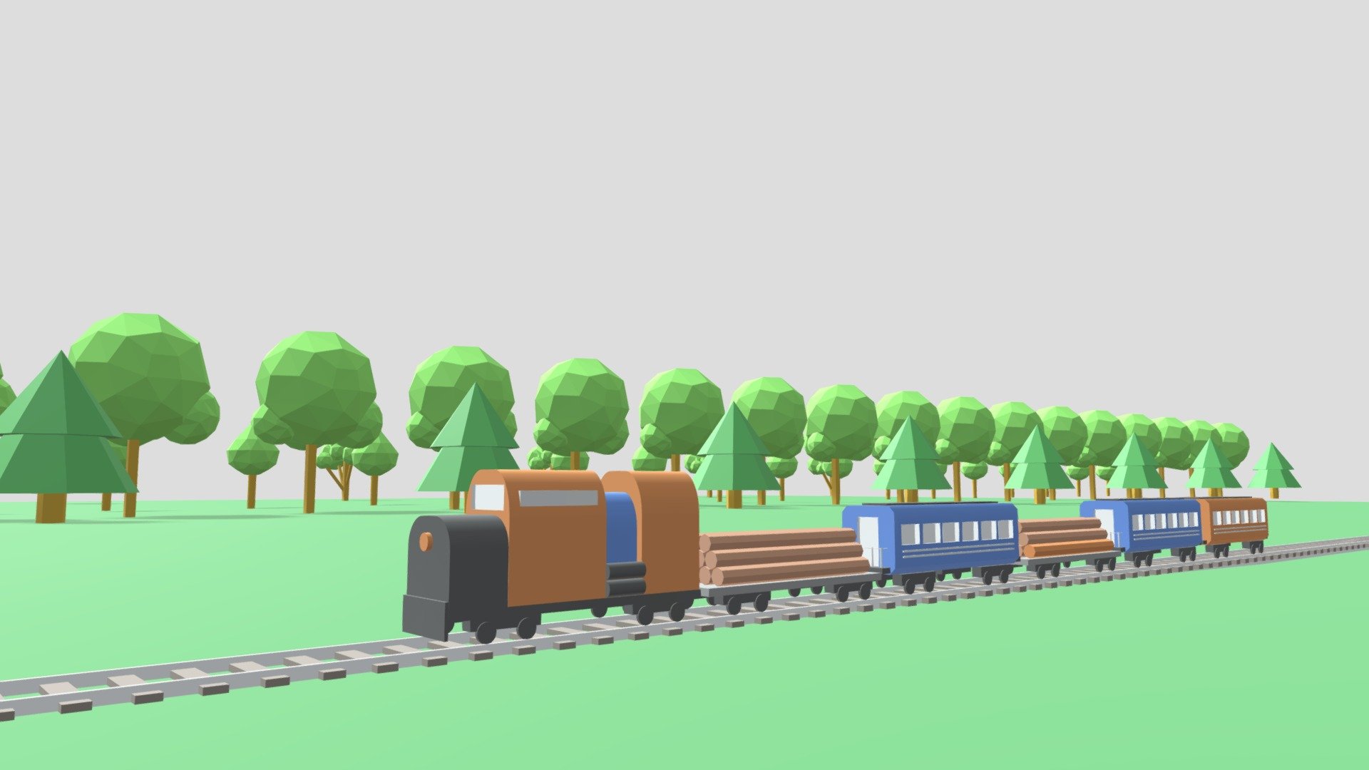 Elaborated train - Download Free 3D model by LeonidKot [e48d6c9 ...