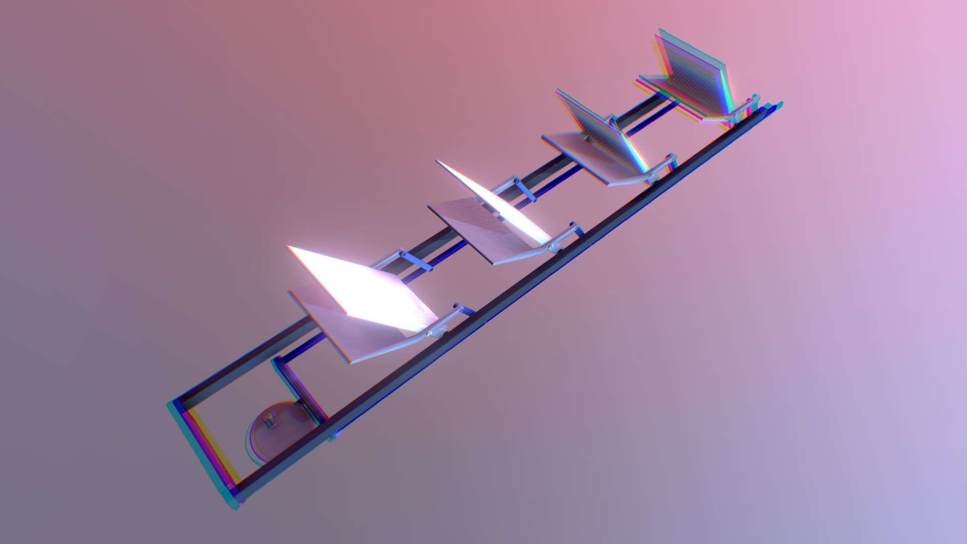 glass curtain wall for reflection lightning - 3D model by liuili ...
