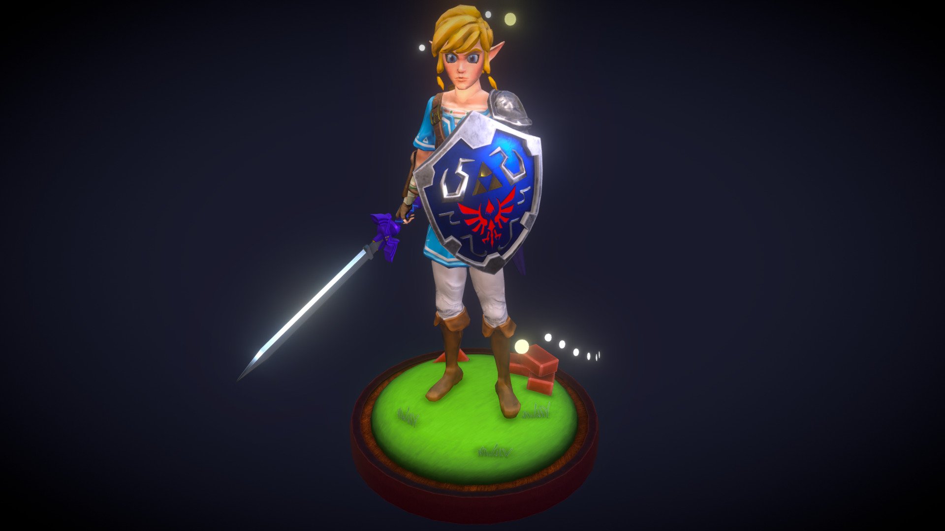 Stylised Link - Low poly - 3D model by KevinGmGr [e48f37d] - Sketchfab