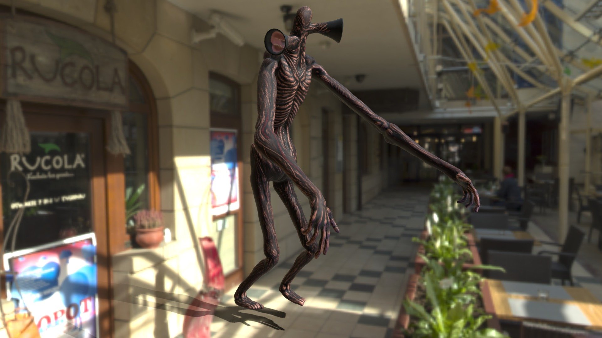 Indian Siren Head Walking - Download Free 3D model by Edward Johnson 3 ...