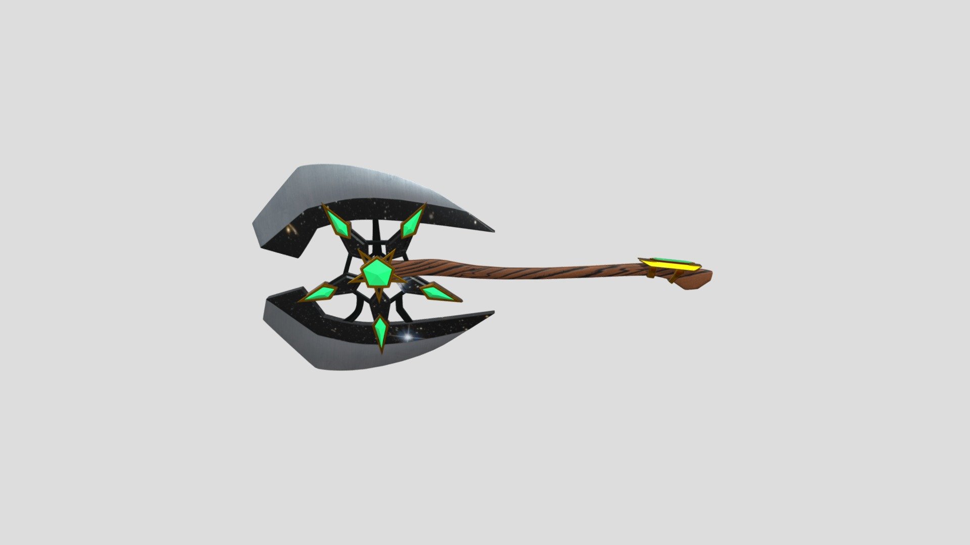 Shooting Star War Axe(original design) - 3D model by rzmstudios ...