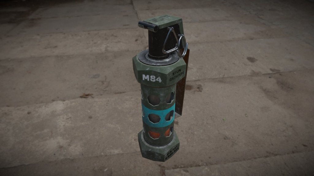 M84 Stun Grenade v.1 - 3D model by Multipainkiller Studio ...