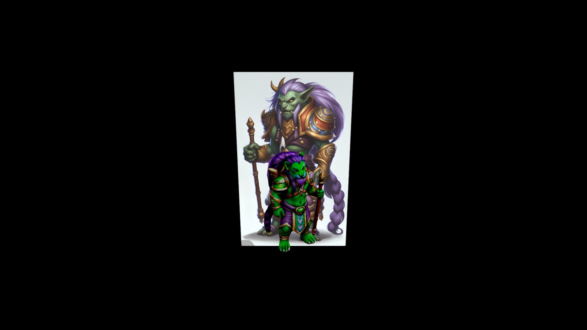 a character from the world of warcraft - Download Free 3D model by ...