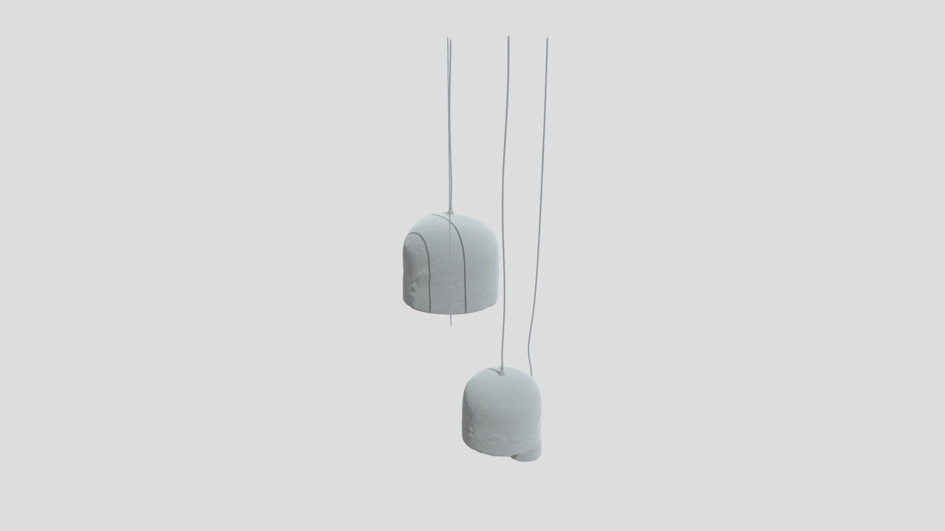Three Concrete Pendant Lights - 3D model by MCAKIRTAS [e494572] - Sketchfab