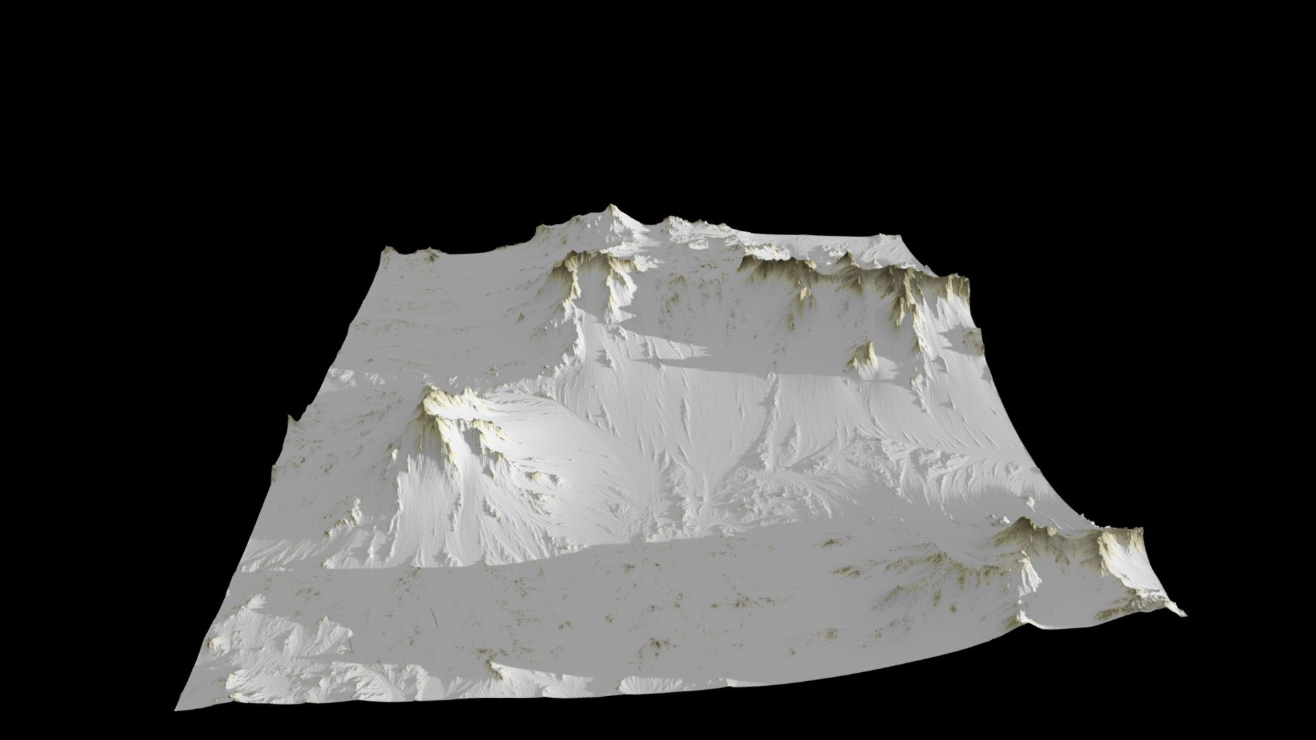 Snowy hills terrain - Download Free 3D model by Nicothin (@juhyt80 ...