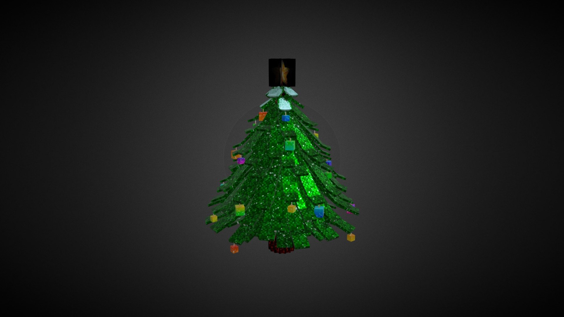 Christmas tree - 3D model by BlockModelerBarbarian [e497bcf] - Sketchfab