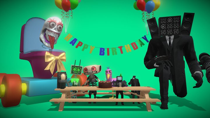 Birthday 3D models - Sketchfab
