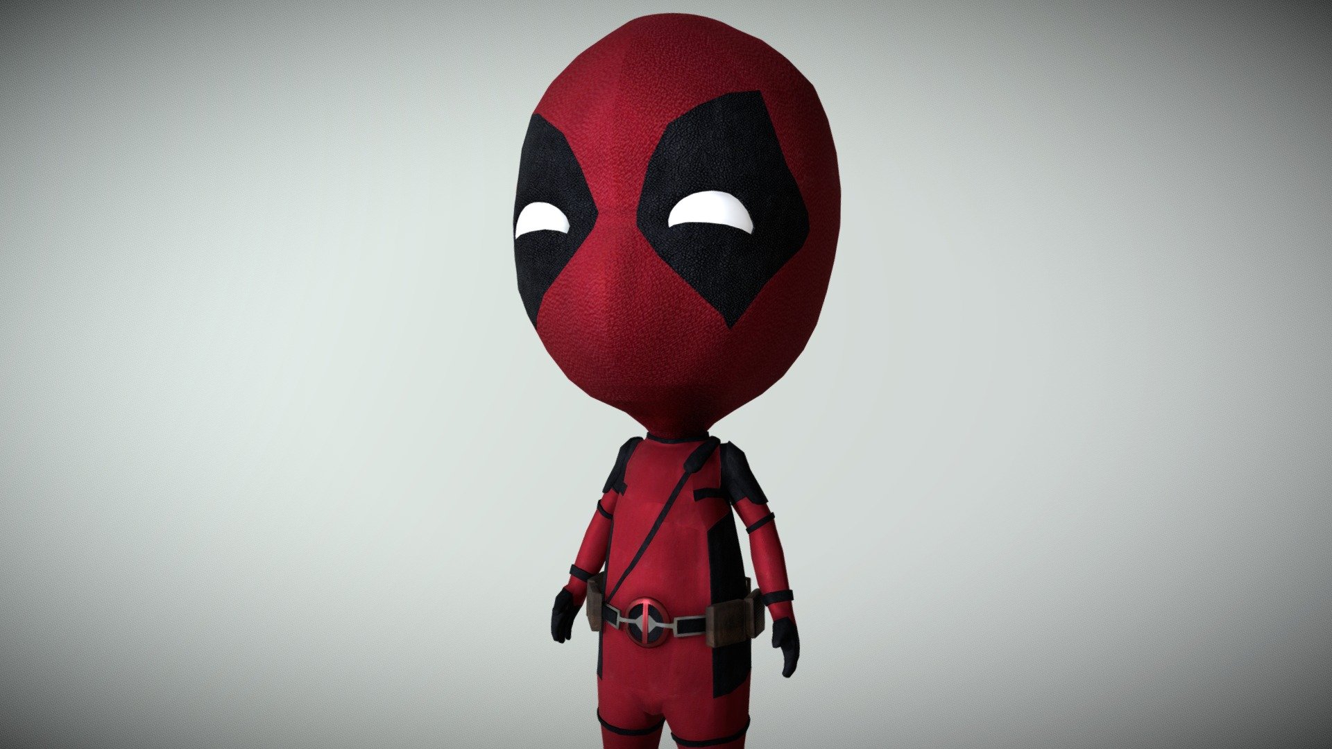 Deadpool Chibi - 3D model by dazzler [e49ae28] - Sketchfab