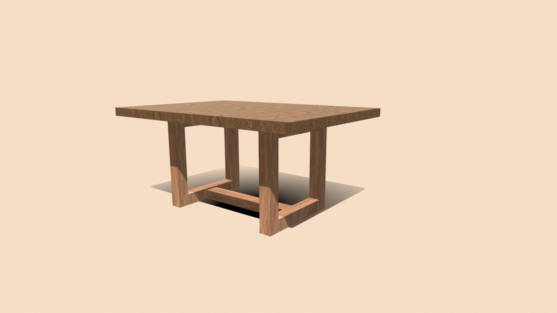 Wooden Table - Download Free 3D model by Navjot (@developrstore ...