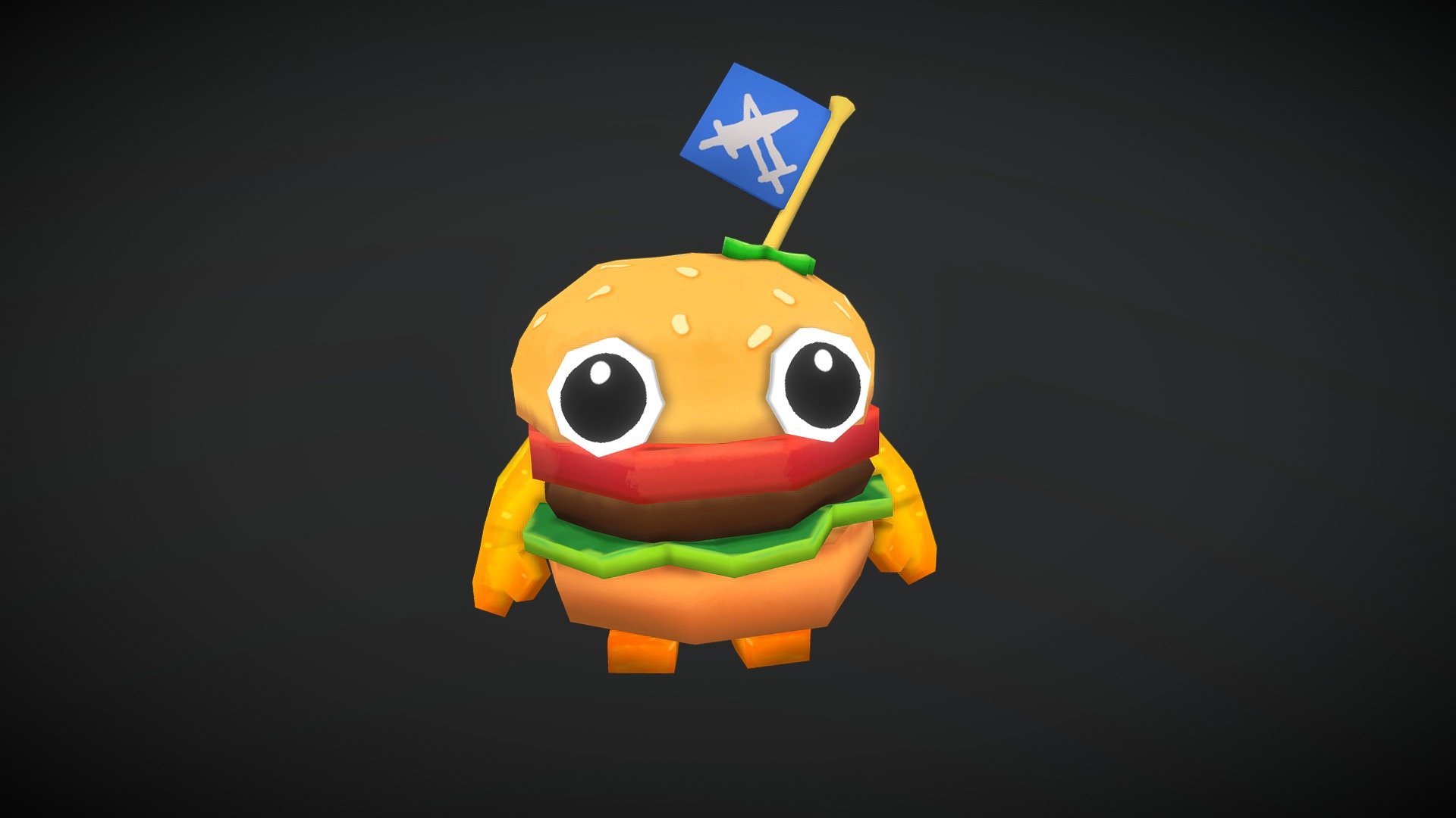 Burger dude - 3D model by dancingwendigos [e49c84c] - Sketchfab