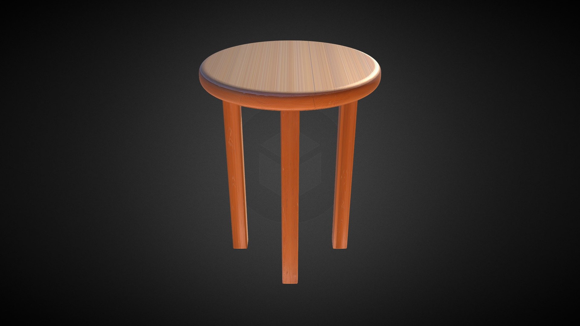 Wooden Stool - Download Free 3D model by dr.borowski8 [e4a174b] - Sketchfab