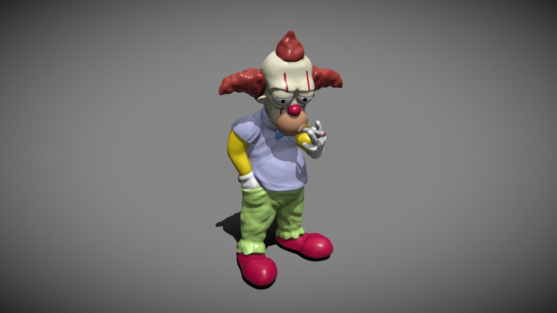Krusty The Wise - 3D model by Bynez [e4a2c0d] - Sketchfab