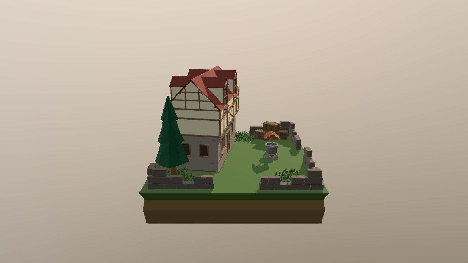 Isometric Medieval - 3D model by OrreLakeStudios [e4a5290] - Sketchfab