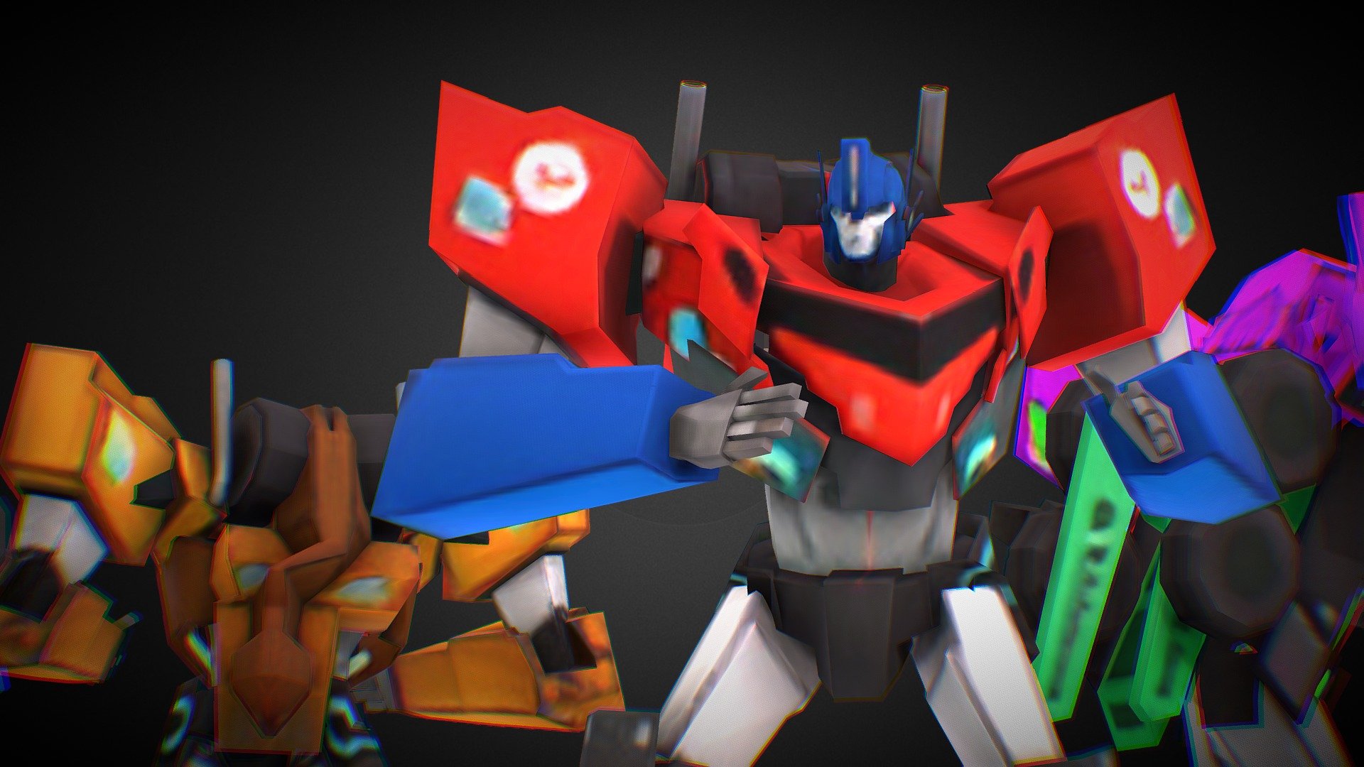LOW poly rigged optimus PACK || RID 2015 - Download Free 3D model by ...