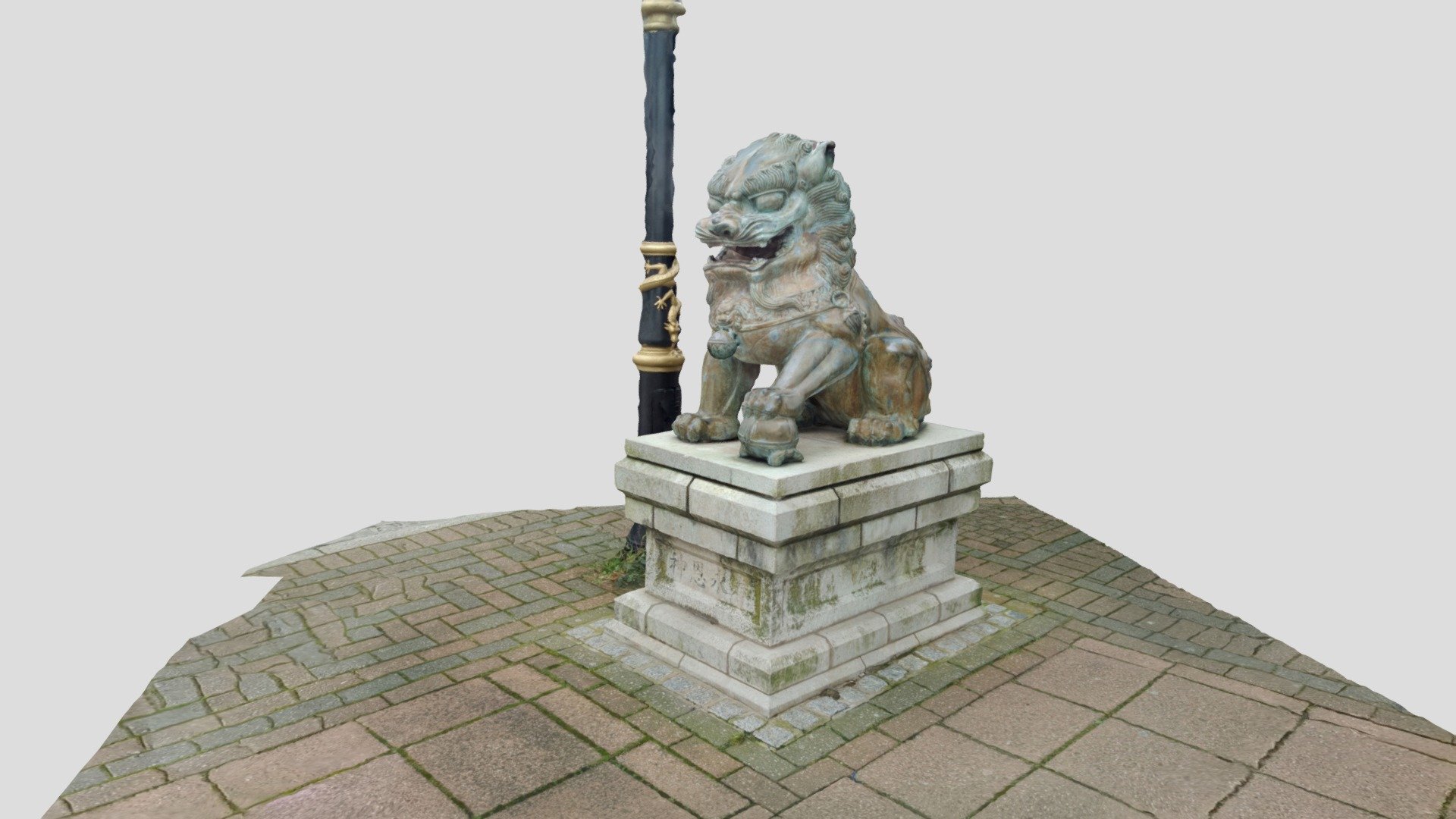 Guardian Lion, Chinatown, Liverpool - Download Free 3D model by ...