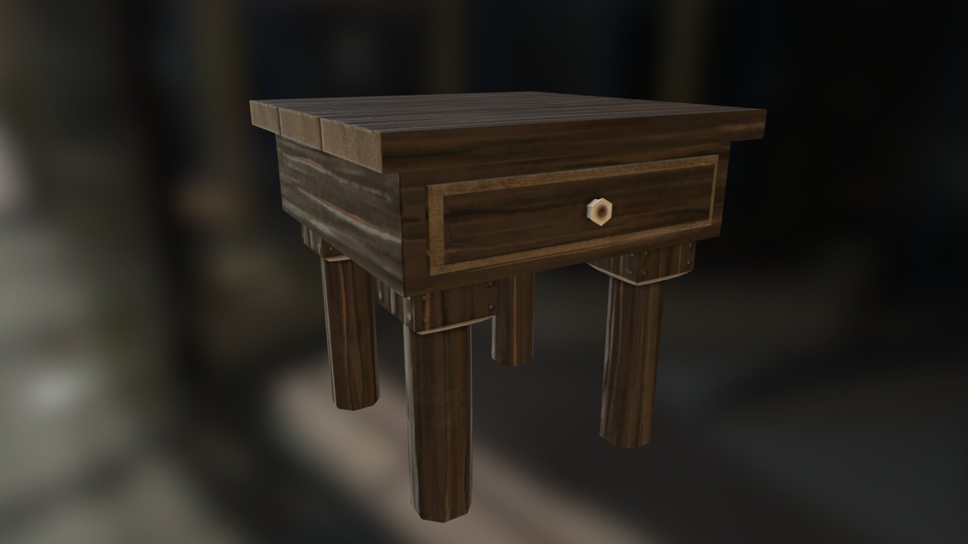 Wood End Table 1 - 3D model by sarmstrong8979 [e4aec99] - Sketchfab