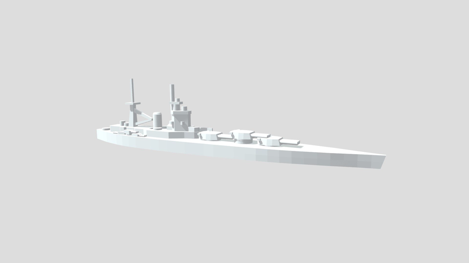 HMS Nelson - Model for 1/4000 printing - Download Free 3D model by ...