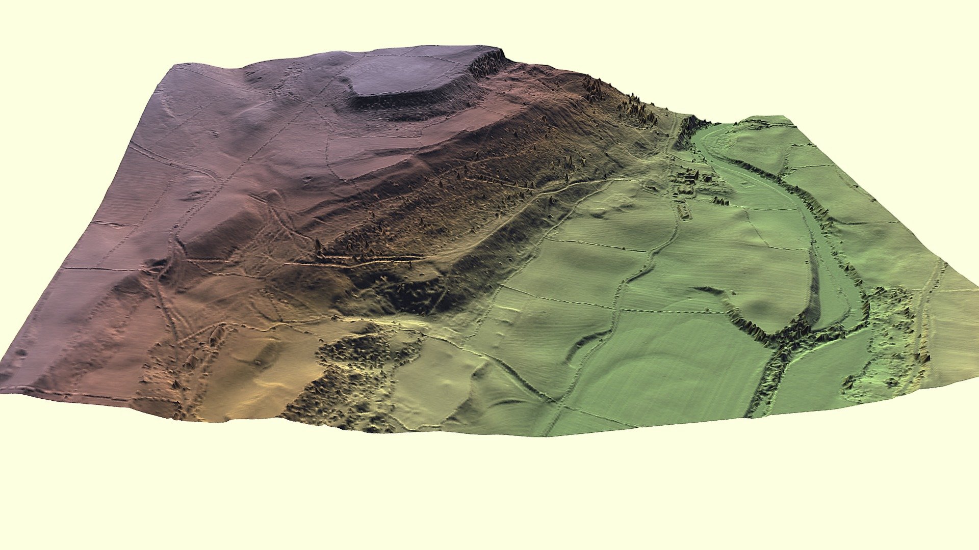 Cupola Smelt Mill and Marrick Priory, Swaledale - 3D model by ...