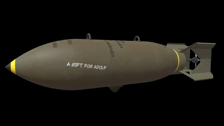 Semi-armor-piercing-bomb 3D models - Sketchfab