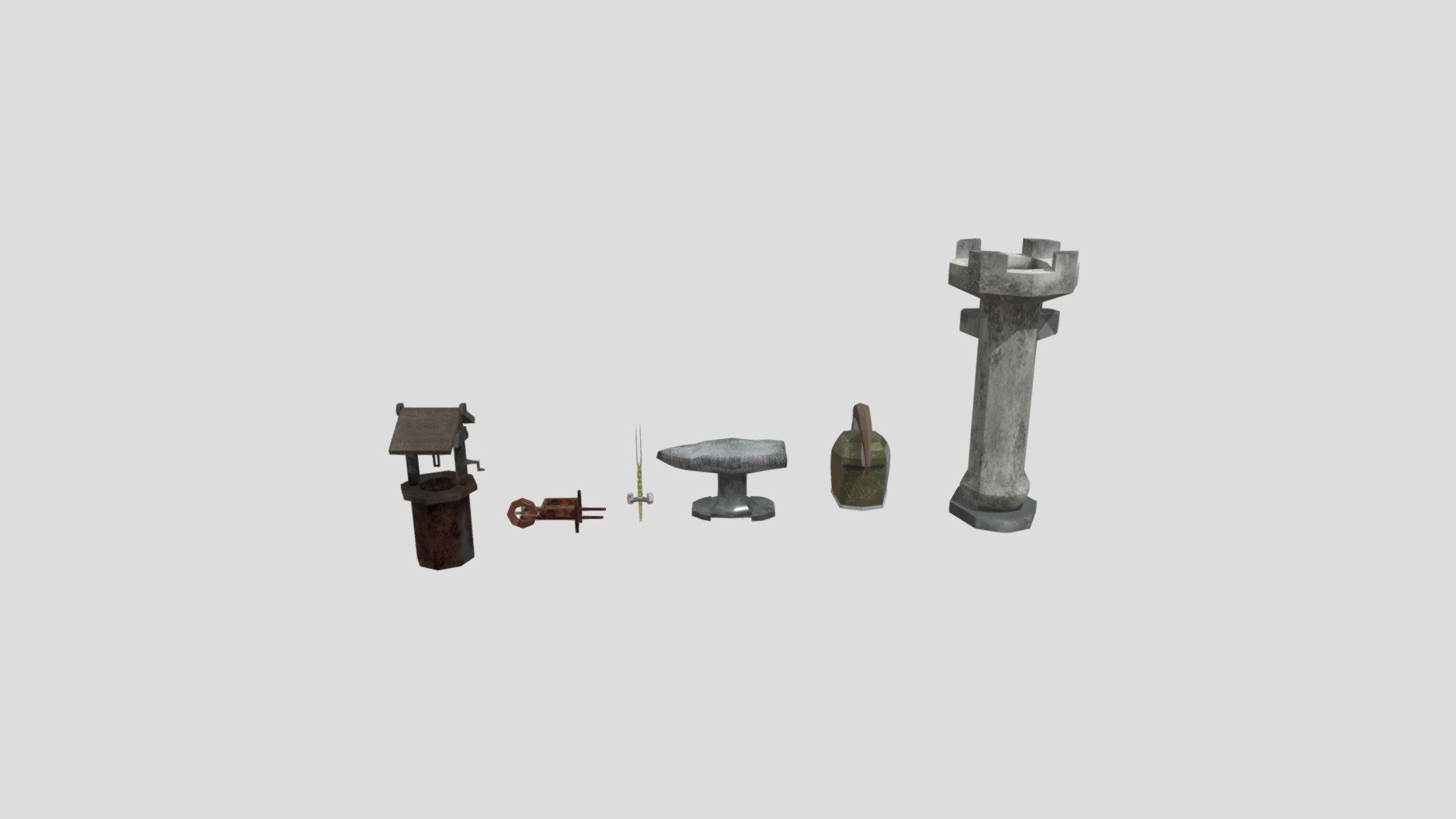 6 Props - Download Free 3D model by CalebWhite1999 [e4b4943] - Sketchfab