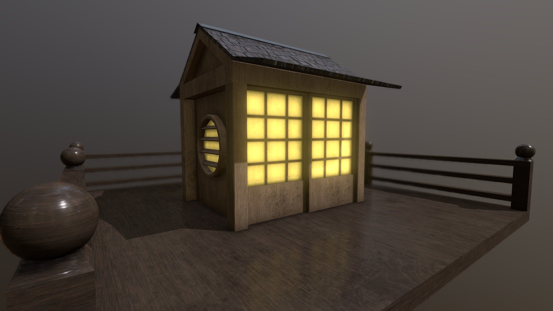Traditional tiny Japanese Tea house - 3D model by Ari Brena (@ari ...