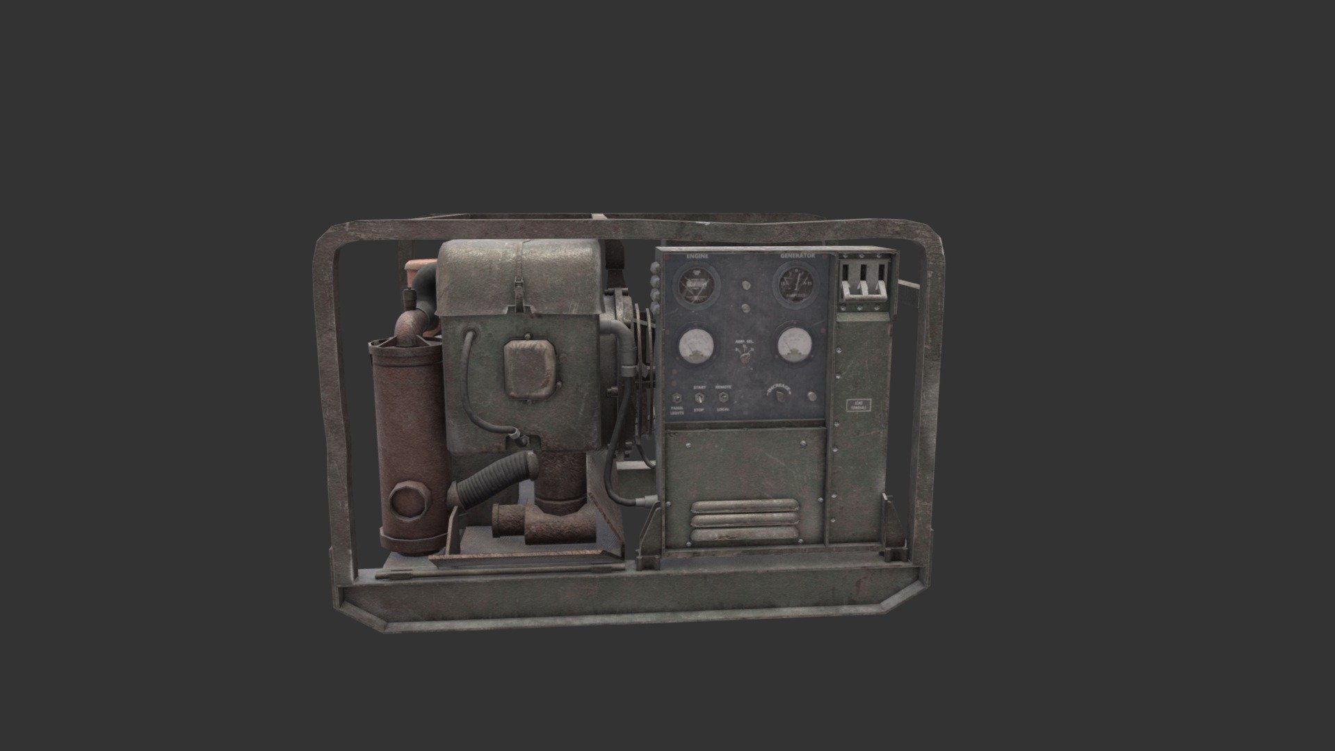 MEP-017A Military Generator - 3D model by stormtruck [e4b6971] - Sketchfab