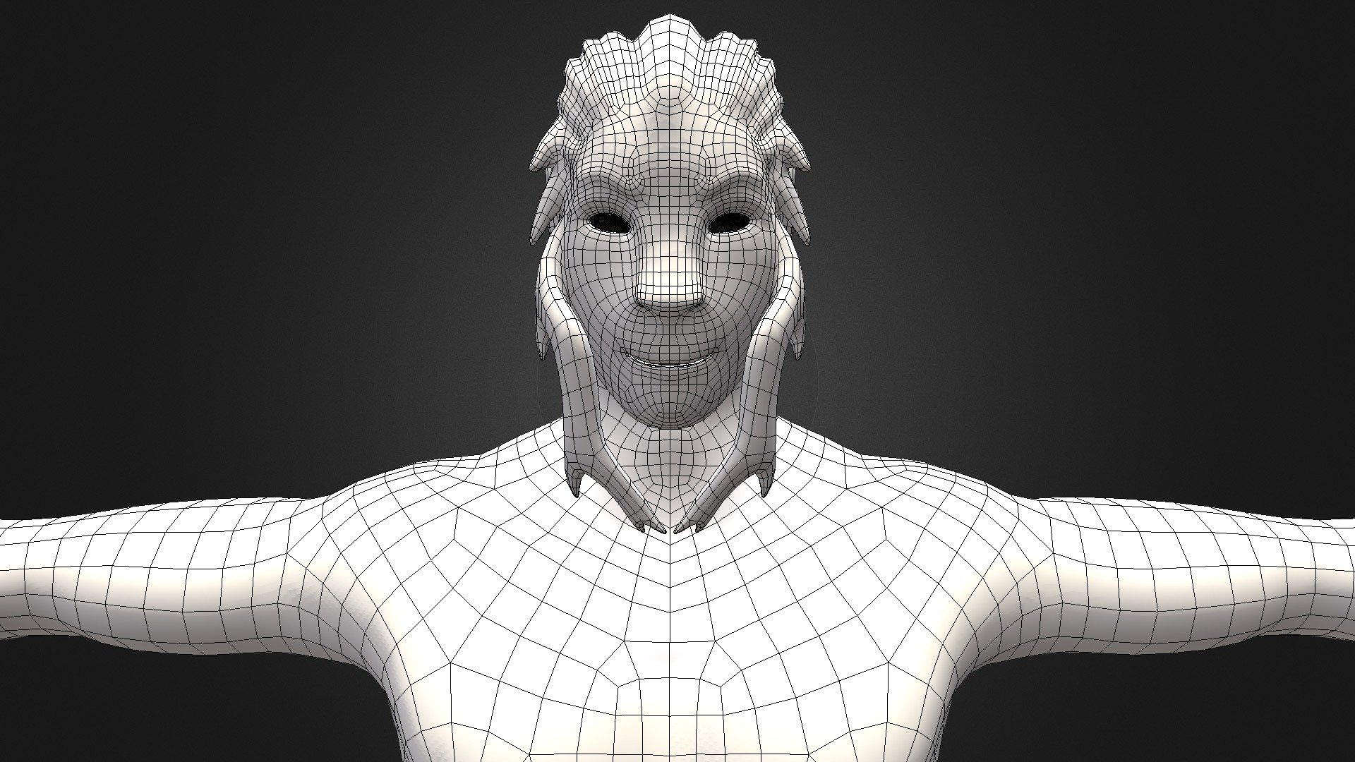 Alien Retopology #2 [Commission] - 3D model by ArtCarmesi ...