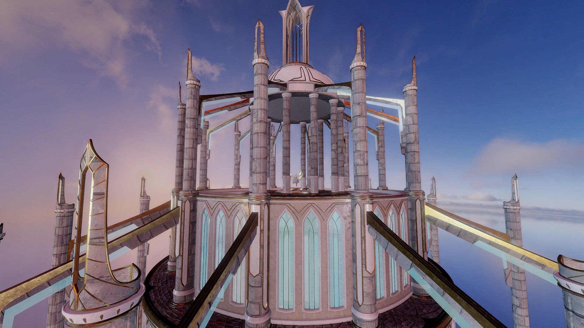 Sky Castle - Buy Royalty Free 3D model by An0n23 [e4b8c12] - Sketchfab ...