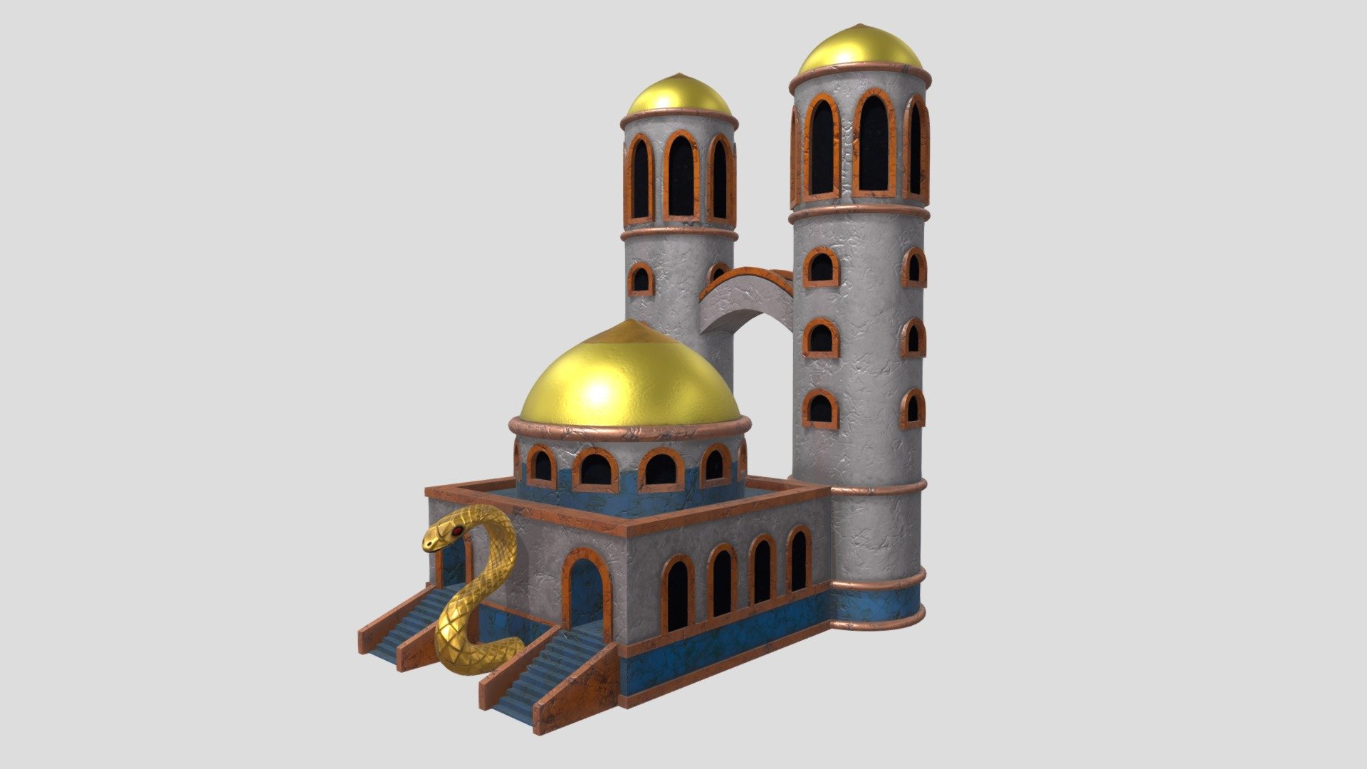 Tower. Golden Pavilion UP. - 3D model by W-a-t-e-r-f-a-l-l ...