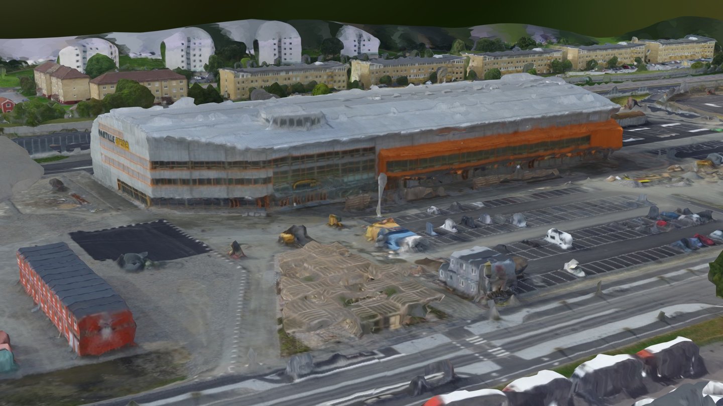 Partille Arena 4 Flygningar Simplified 3d Mesh - 3D model by www ...