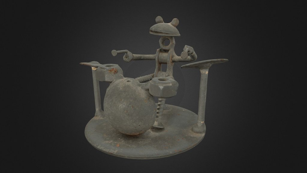 Froggy Drummer - 3D model by Rigsters [e4c217c] - Sketchfab