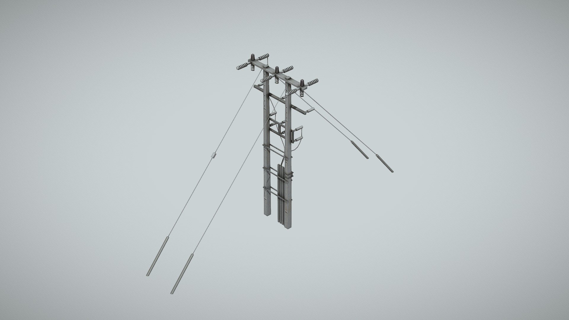 Big Double Electric Pole - Buy Royalty Free 3D model by Outlier Spa ...