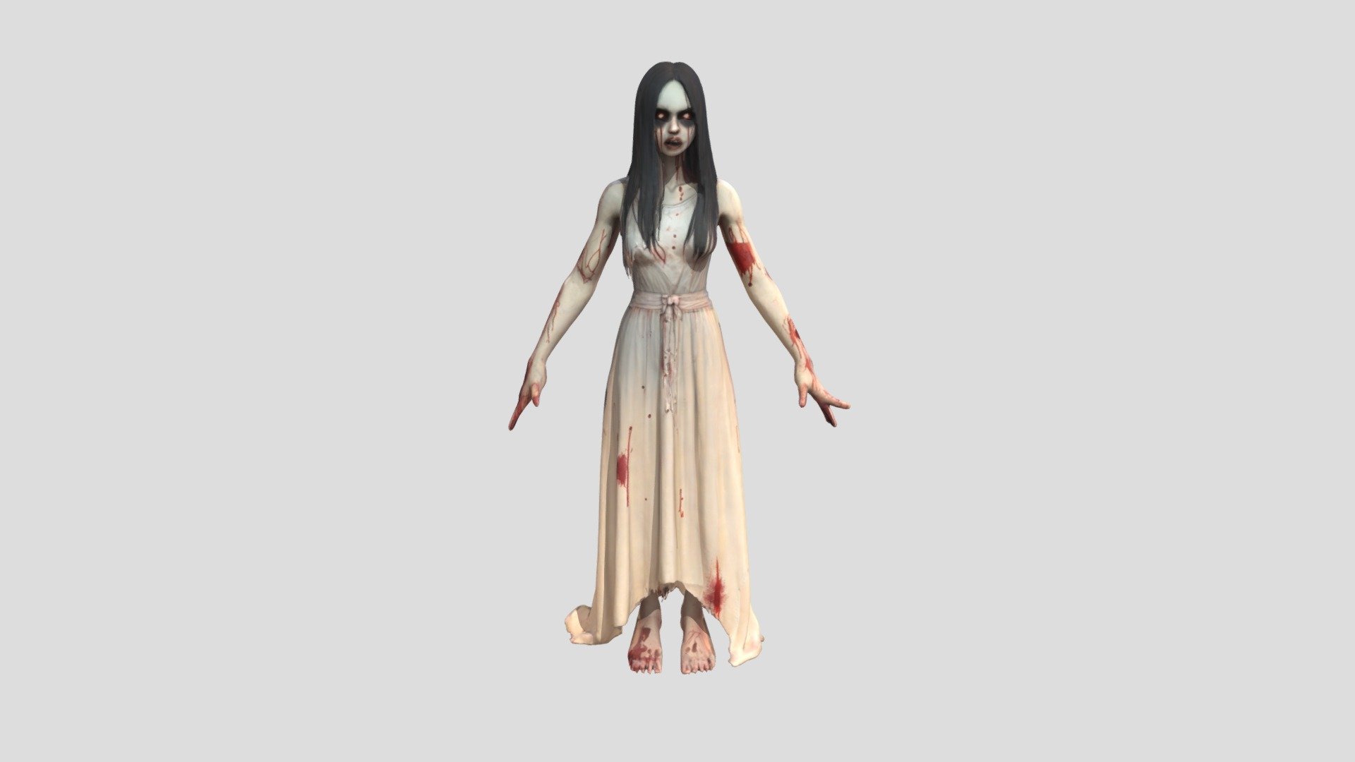 A HORROR GIRL CHARACTER CODE99/99 - 3D model by yongtun [e4c599e ...