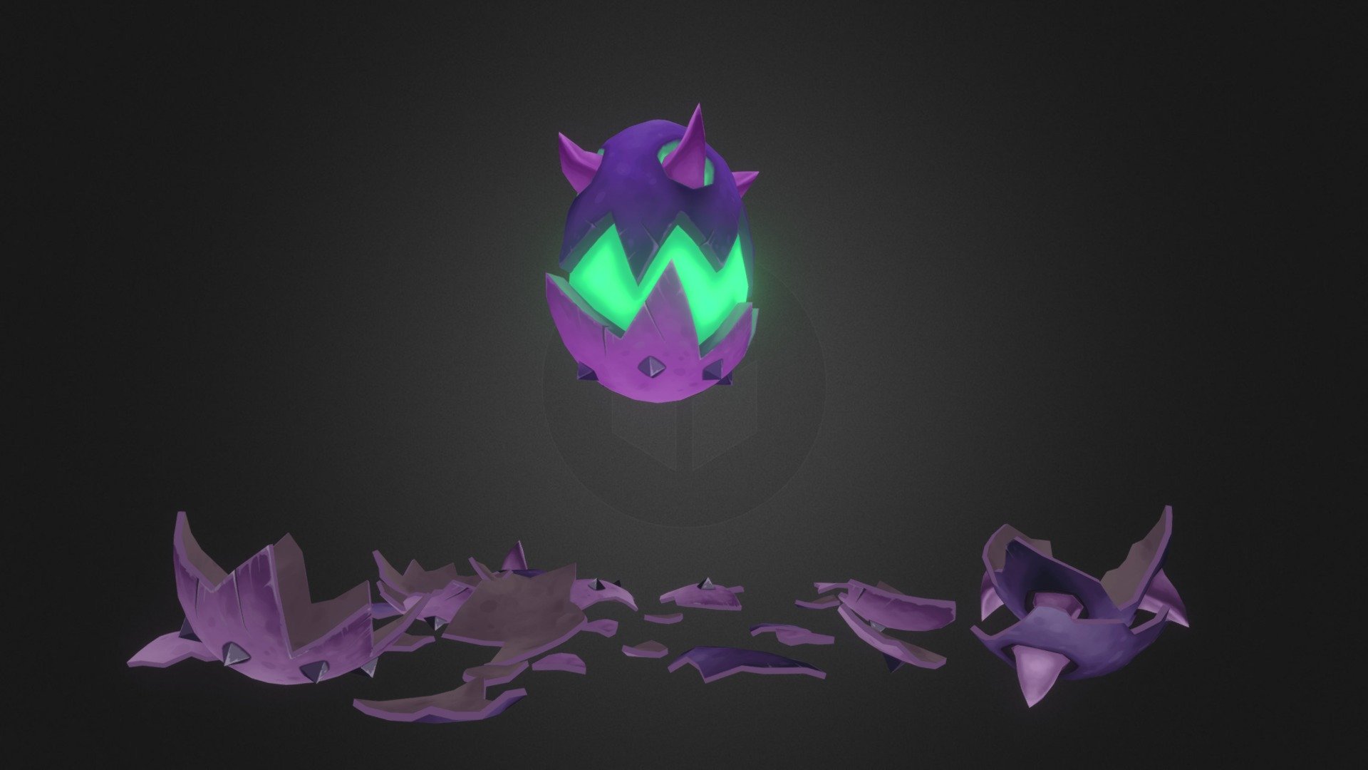egg creeper and shell - 3D model by Jasper Rubino (@jasperrubino ...
