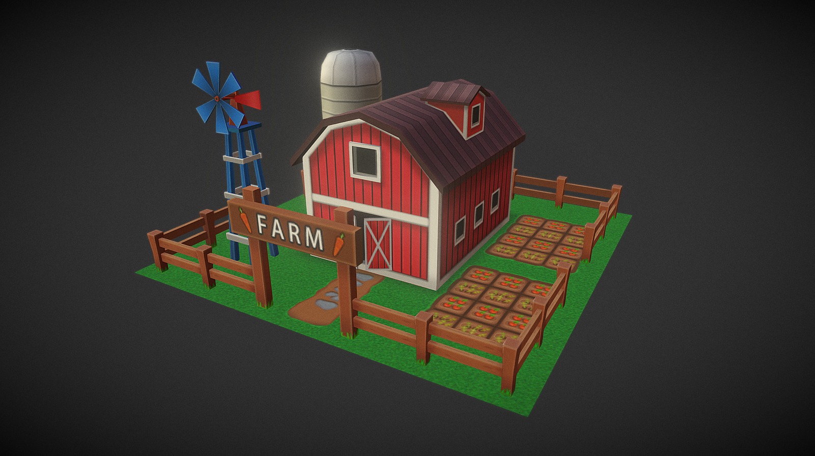 Farm - 3D model by YOURS (@double2) [e4ca5e6] - Sketchfab