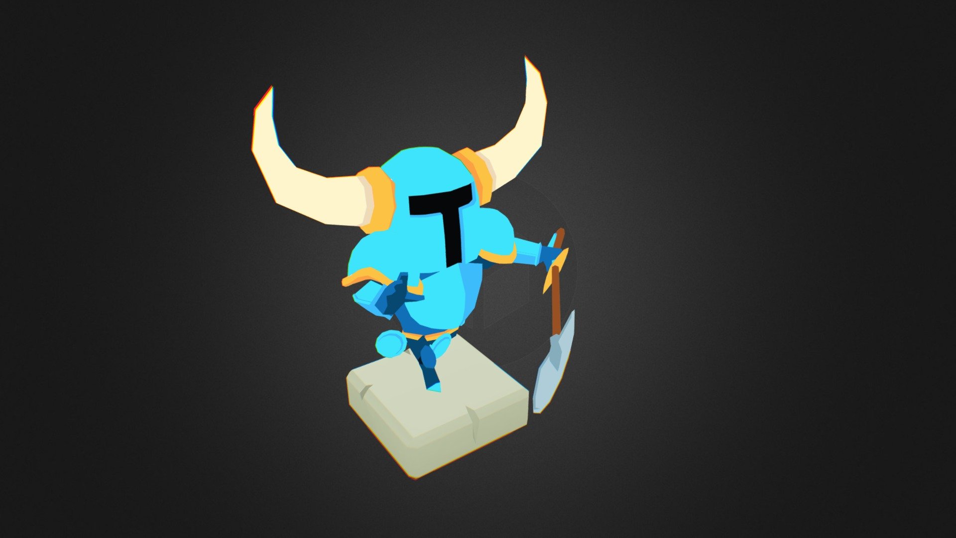 Shovel Knight - 3D model by lovely rev (@vhsrev) [e4ca892] - Sketchfab