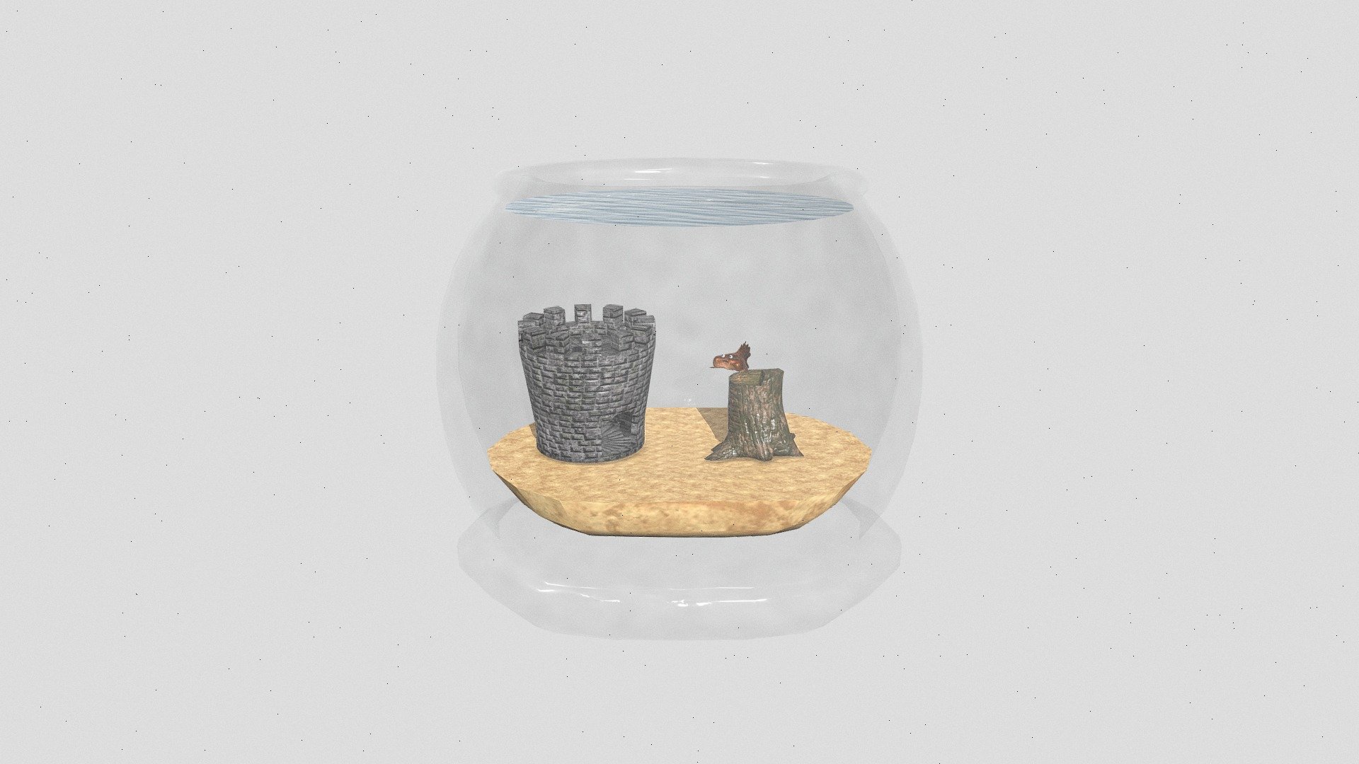 Fishbowl V.3 - 3D model by braedawg02 [e4cabf8] - Sketchfab