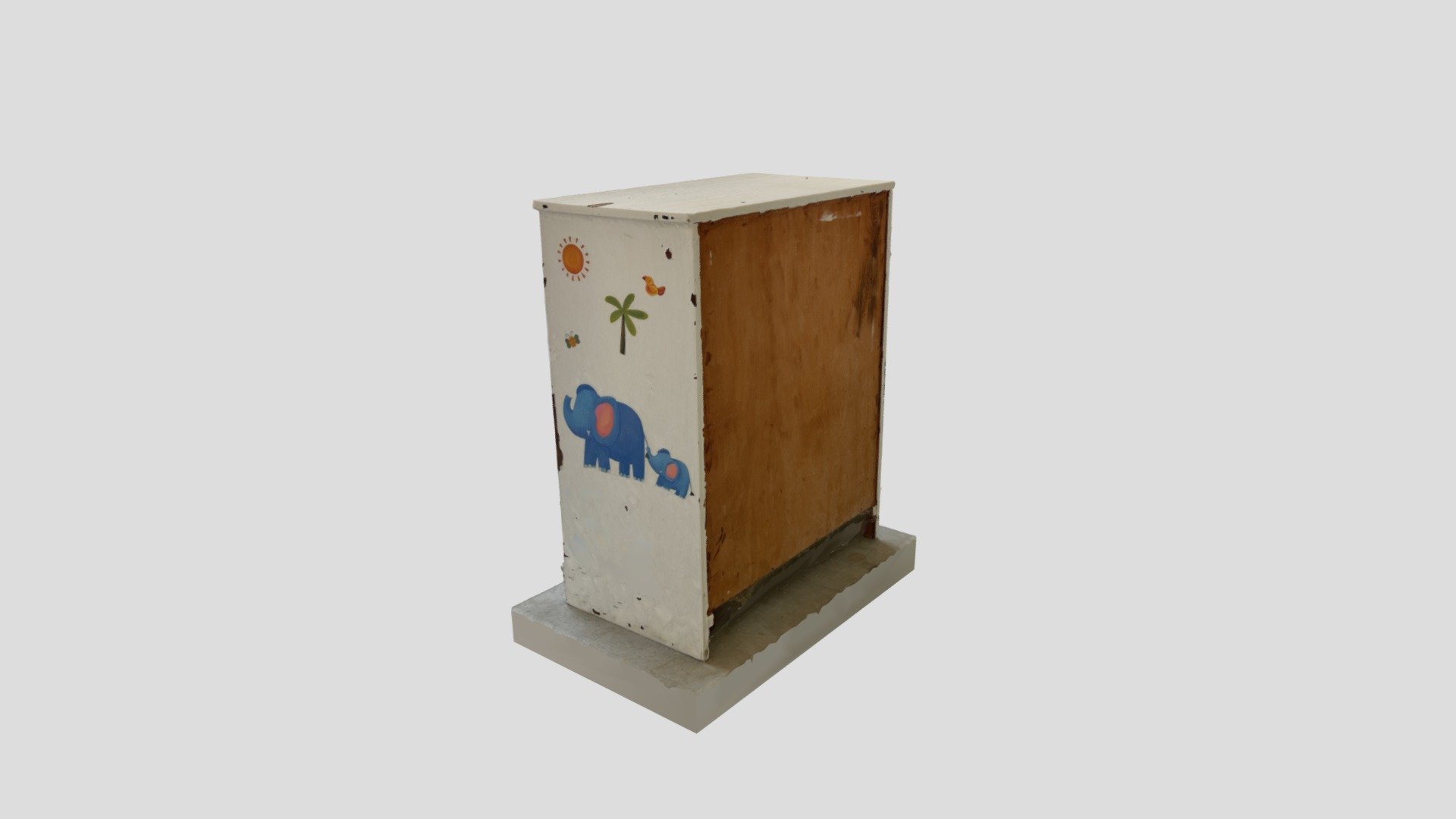 Beat up old dresser - Download Free 3D model by bbhart [e4cba95 ...