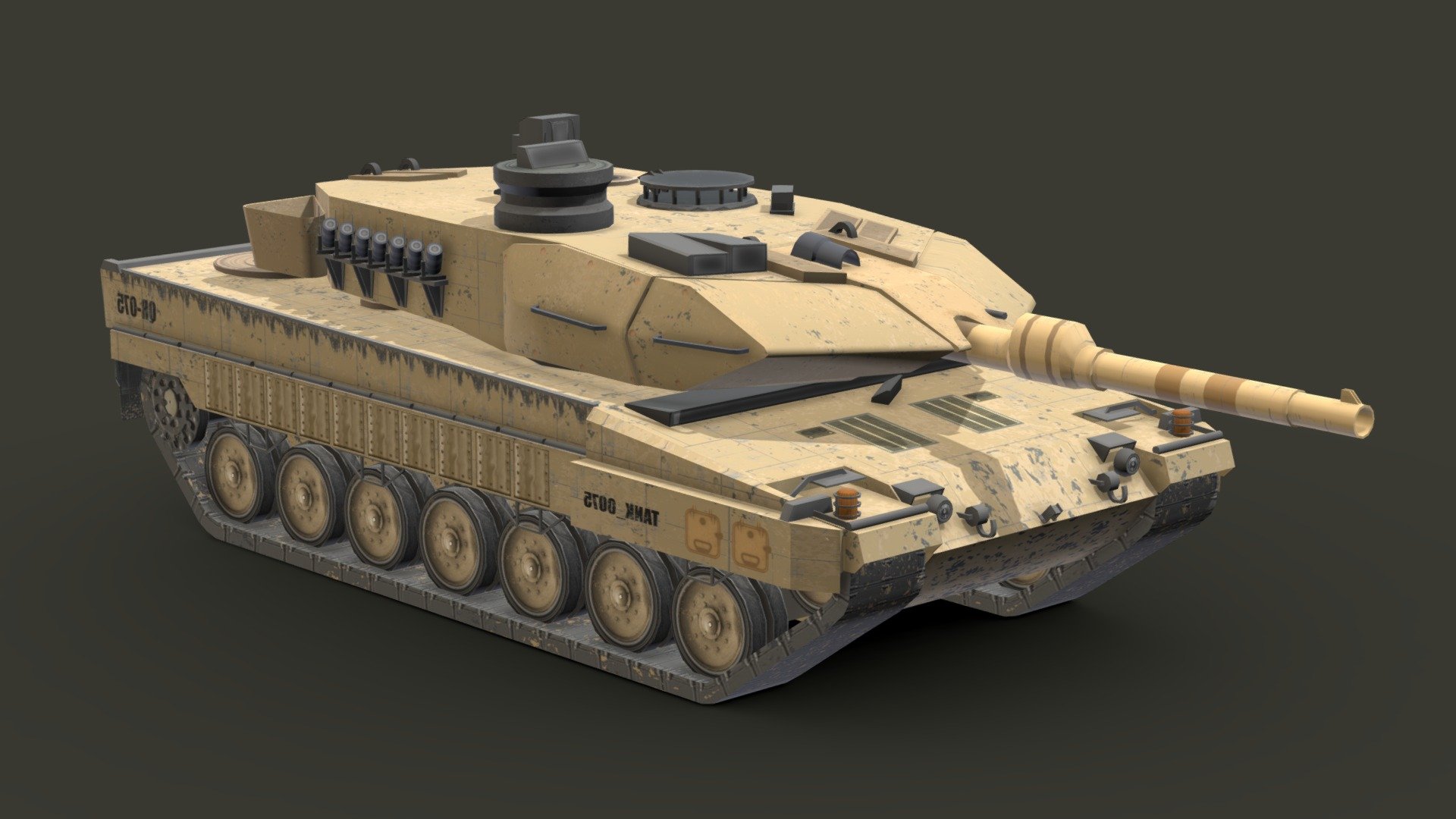 Tank Low-Poly # 2 - Download Free 3D model by Sidra (@Sidramax ...