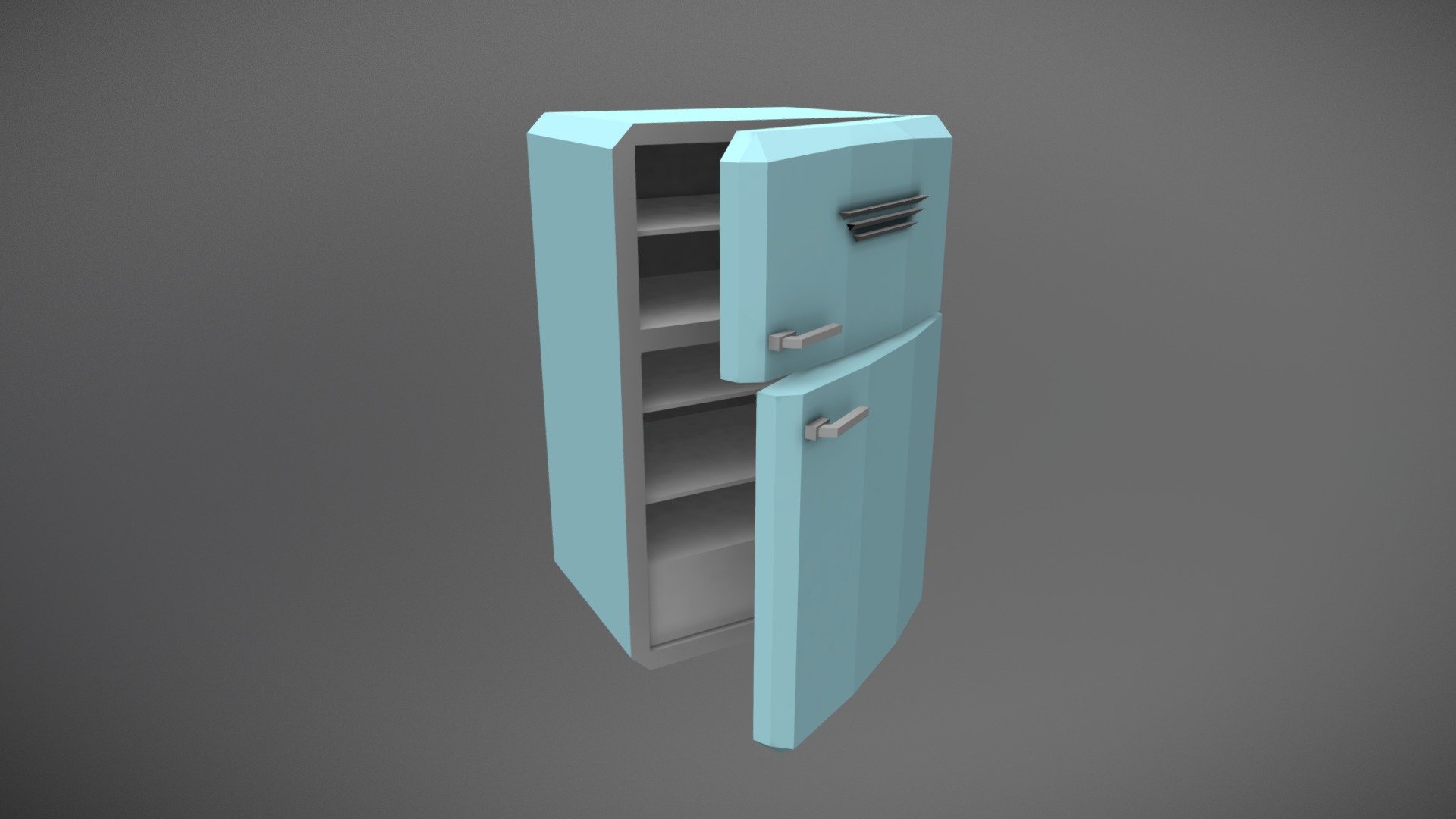 Retro Fridge Freezer - Household Props Challenge - 3D model by James ...