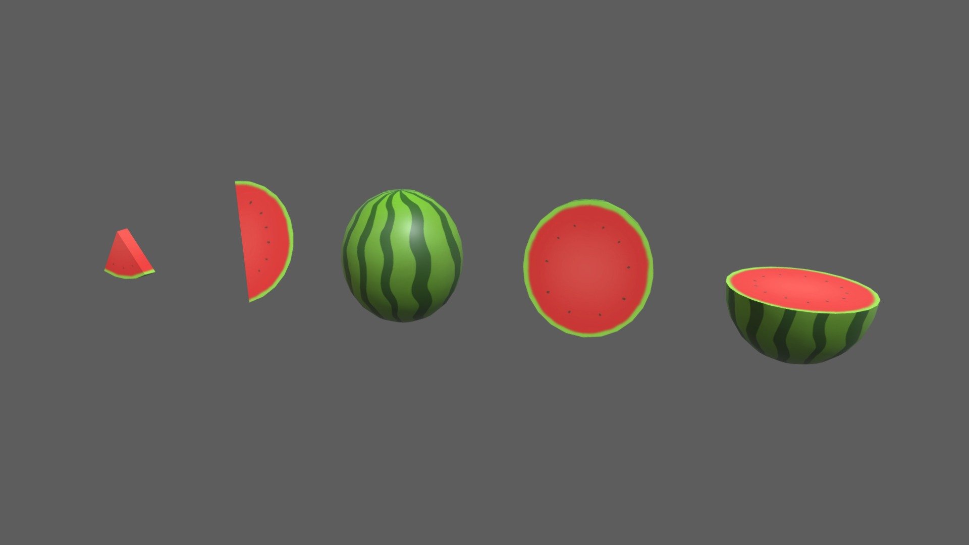 Watermelon - Buy Royalty Free 3D model by bariacg [e4ce59f] - Sketchfab ...