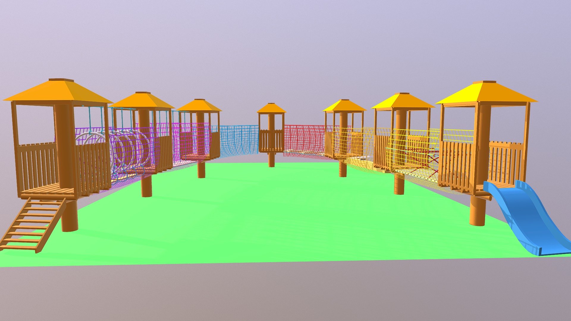Rope Park - Version 2 (Update) - 3D model by irynaeksaeva ...