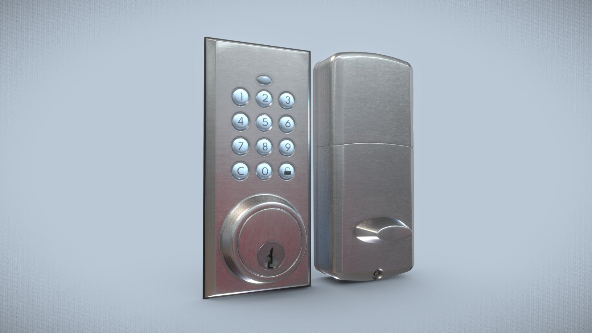 YD Digital Door Lock - 3D model by We3Do (@we3DoModel) [e4d0198 ...