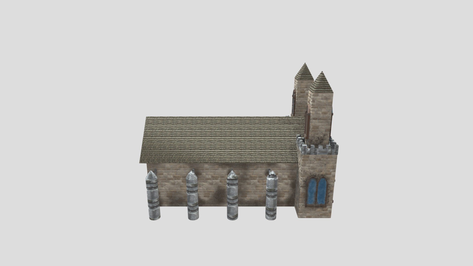 Church for School Project - 3D model by lolodedodo [e4d03c2] - Sketchfab