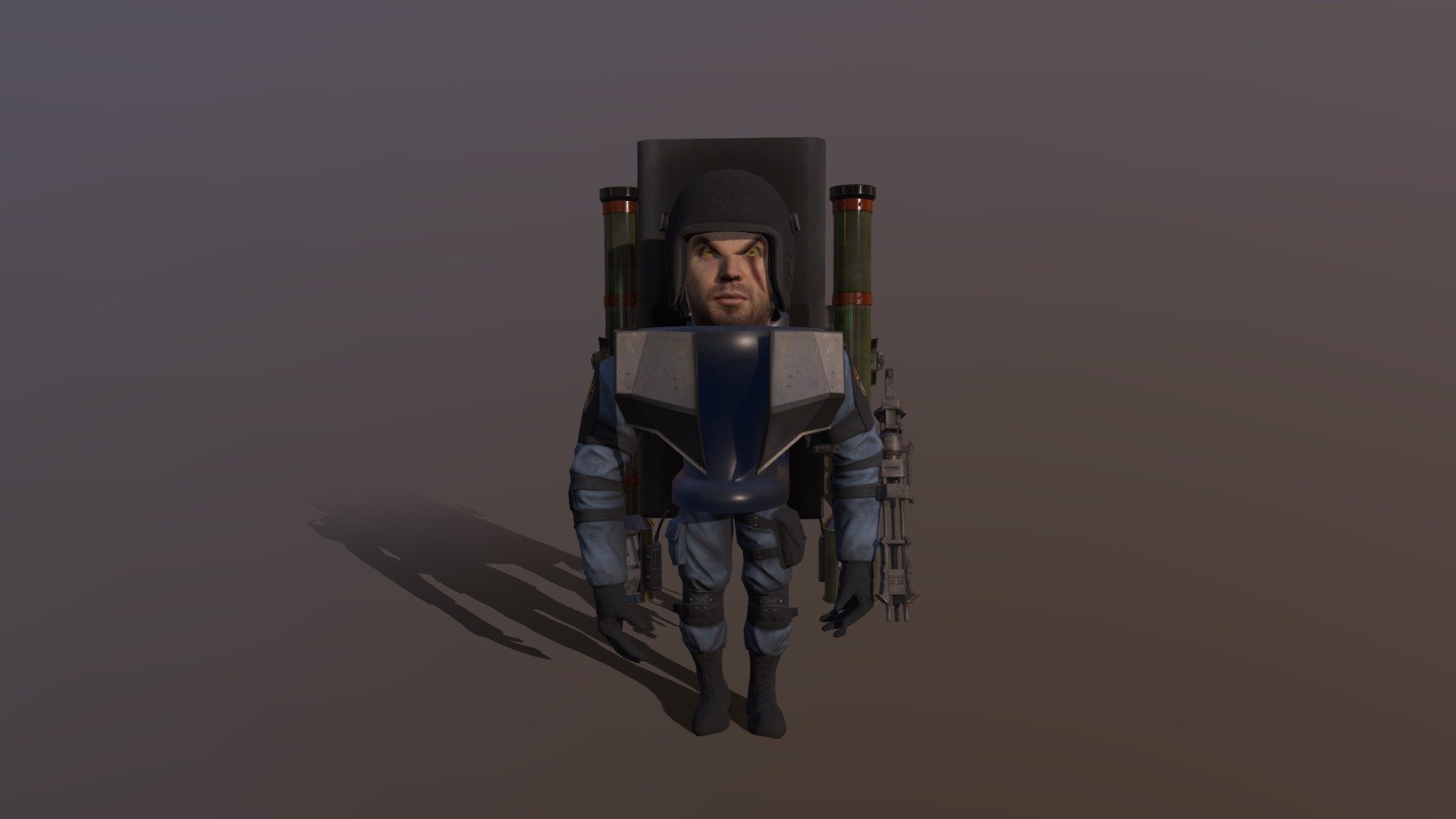 Injuried SWAT Mutant Police Toilet - Download Free 3D model by User09 ...