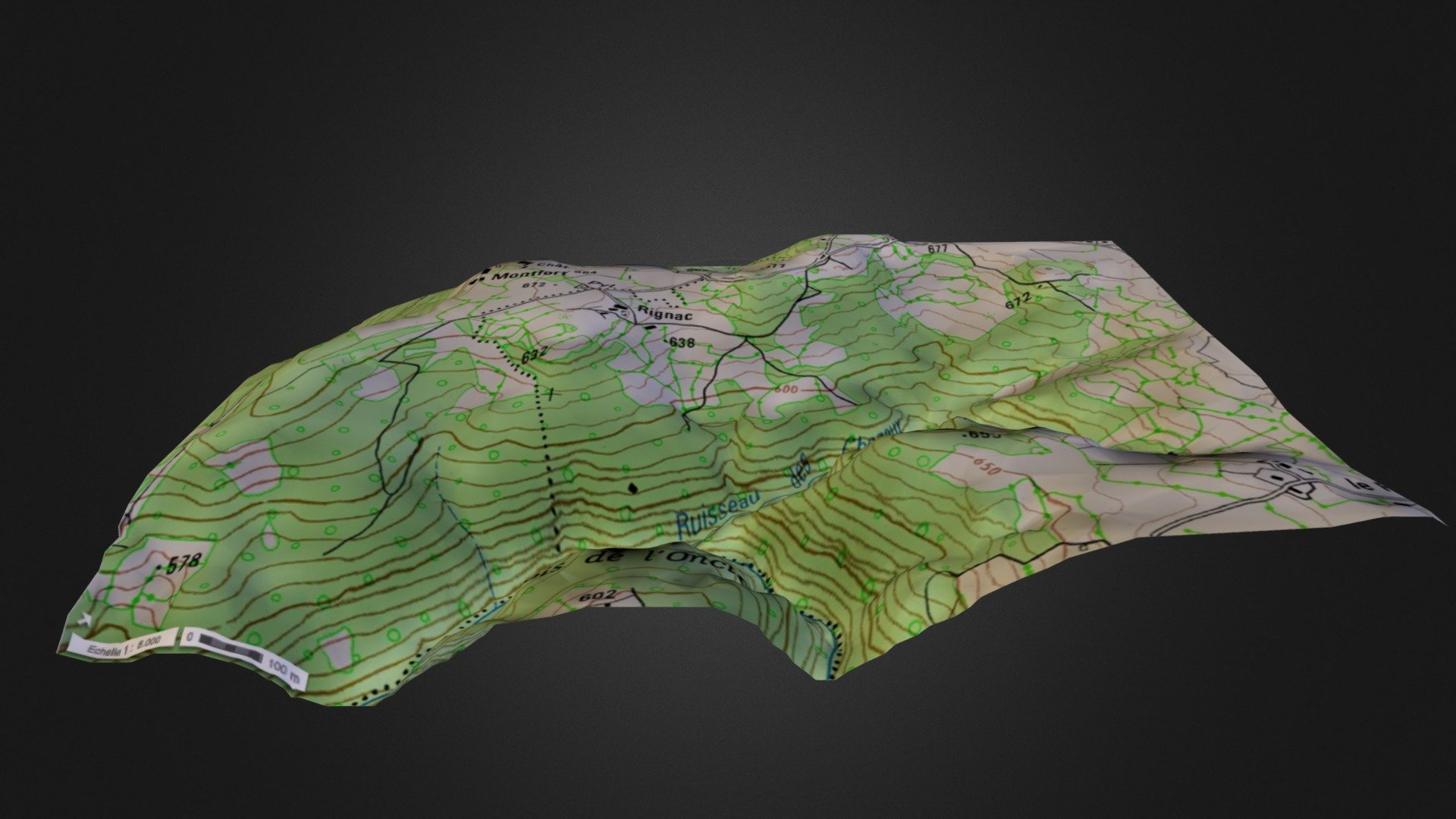 Rignac Topo - 3D model by cgronier [e4dcbb5] - Sketchfab