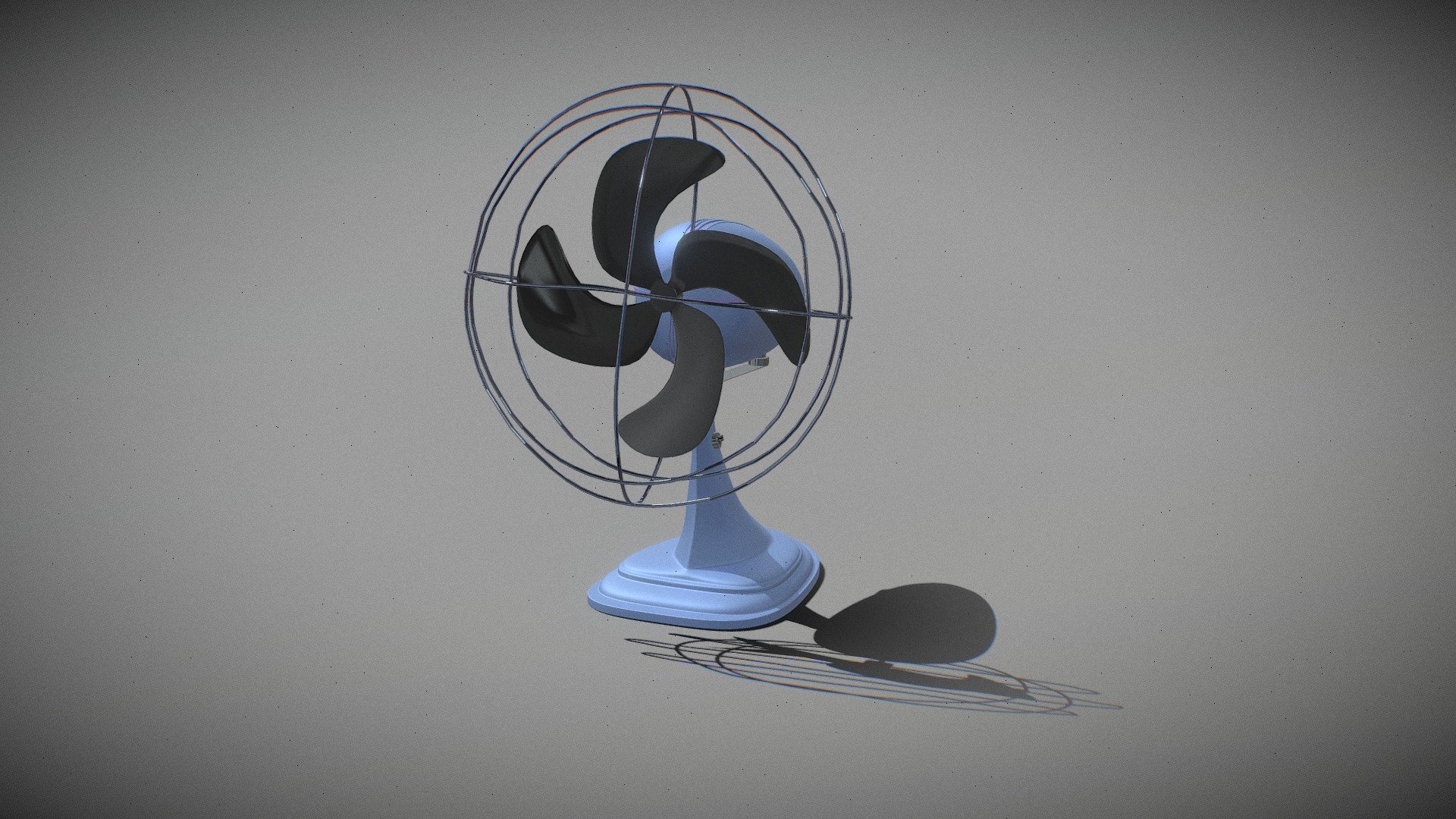 Vintage Electric Fan - 3D Model - Download Free 3D model by Andress ...