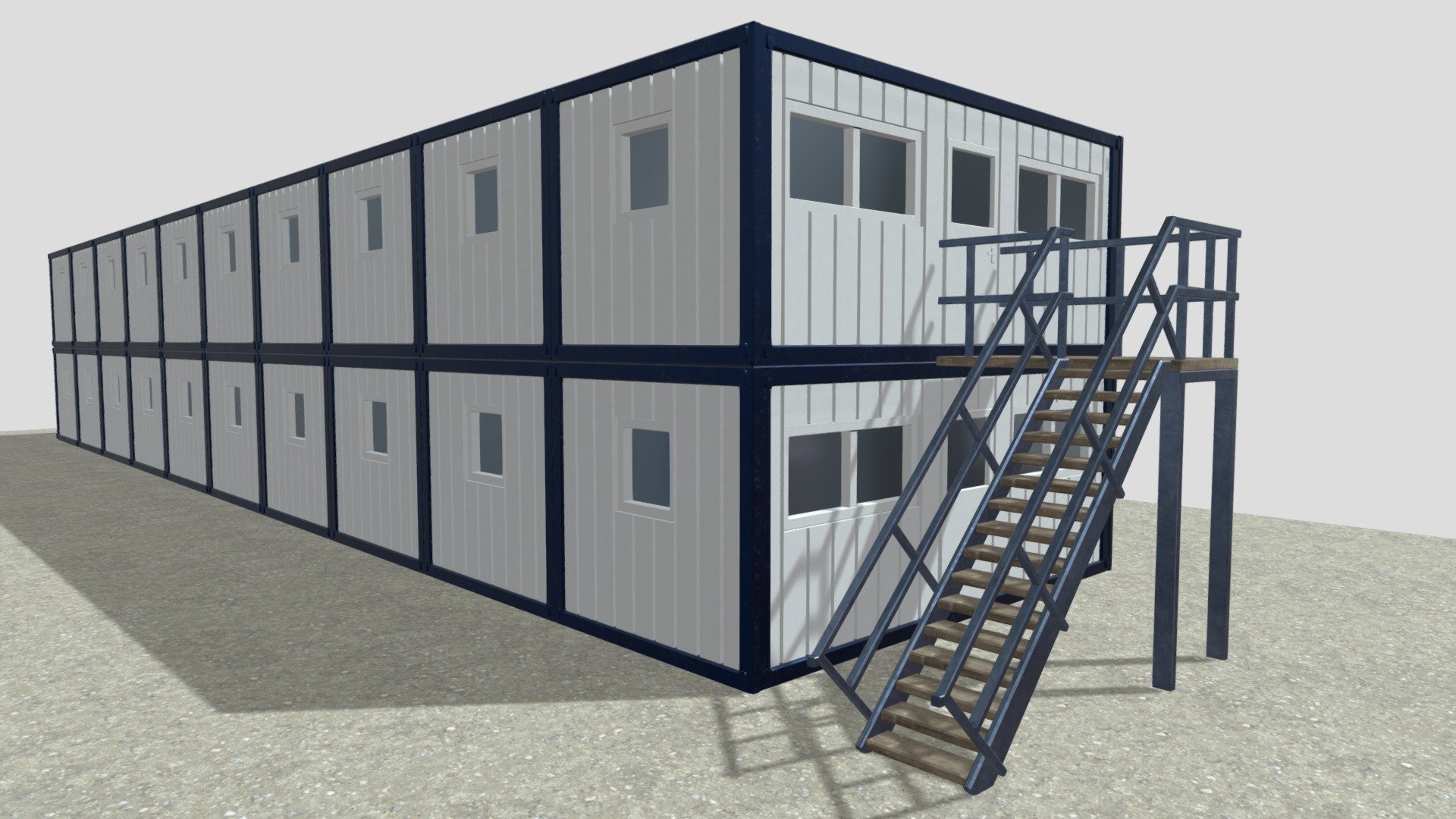 container construction site - Download Free 3D model by simple and ...